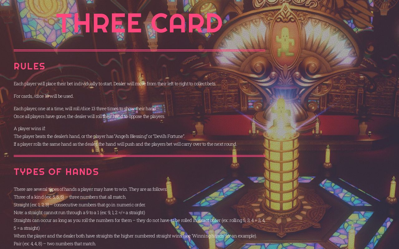 FFXIV Three Card